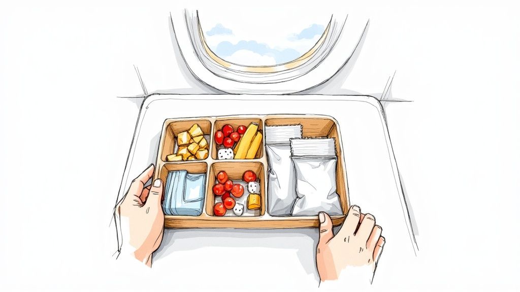The Ultimate Guide to Airplane Snacks for Toddlers - hiccapop